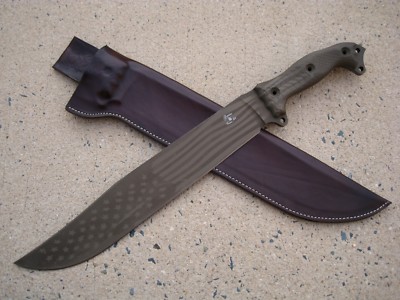 Azula Custom Molded Leather Sheath BROWN For Busse Combat MOAB Knife | eBay