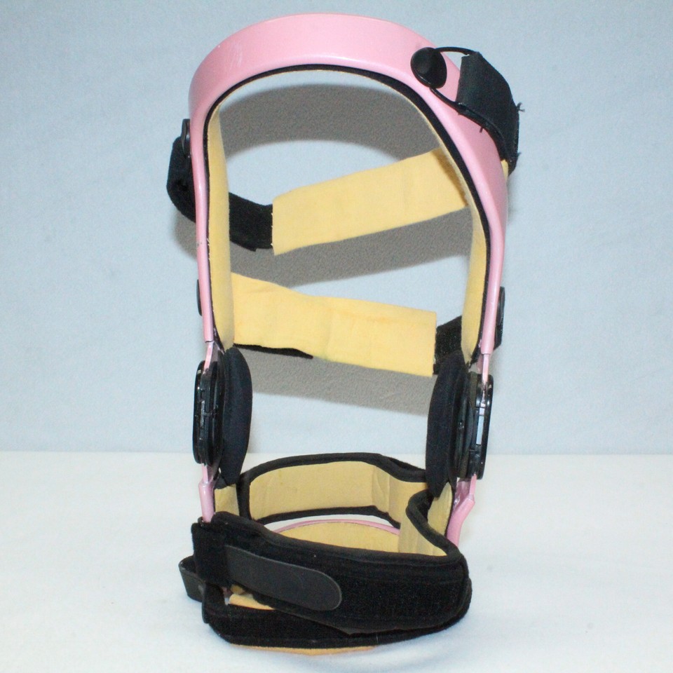 DonJoy Defiance Right Knee Brace Support Adjustable OA ACL PCL MCL CI Pink | eBay