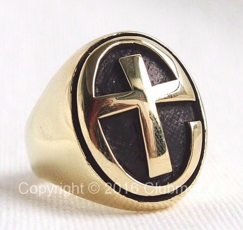 Christian Anglican Episcopalian Cross Medieval Bronze Ring Spiritual ...