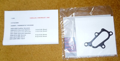2001-2017 Cad/Chev/GMC/Hum Eng Oil Cooler Gasket NEW 15203889 Genuine ...