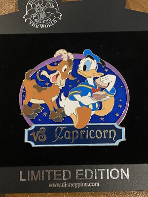 Mint Jumbo Capricorn Donald Duck and Playful Goat LE 300 Disney Pin ...