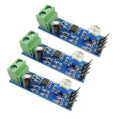 LM386 200 Times Gain Audio Power Amplifier Module 5V-12V Input Power ...