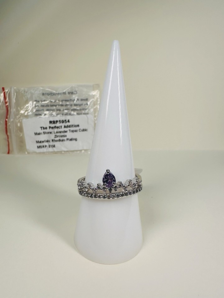 NIB Bomb Party Sz10 BP Ring RBP5954 Perfect Addition Lavender Topaz CZ ...