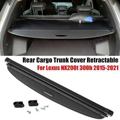 For Lexus NX200t NX300h 2015-2021 Retractable Black Rear Trunk Cargo ...