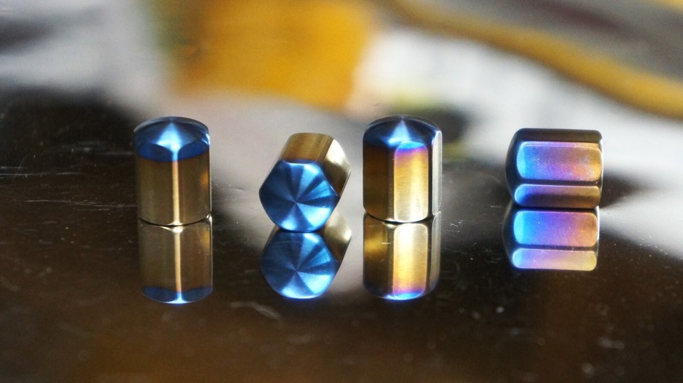 4PCS set Titanium Valve Stem Caps Titanium | eBay