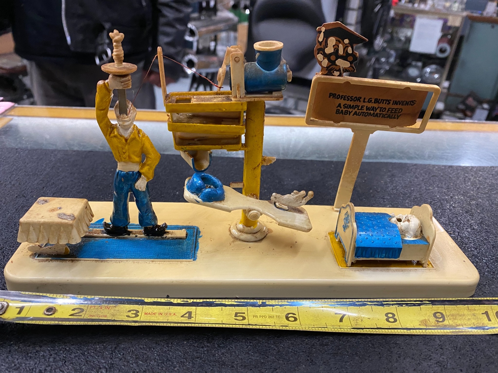 Proffessor Butts Invention 1965 Toy Model Rube Goldberg device Baby ...