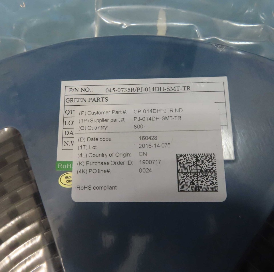 PJ-014DH-SMT-TR - 800pcs - Factory Sealed Reel | eBay