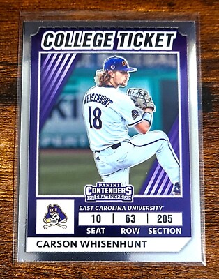 2022 Panini Elite Extra Edition Carson Whisenhunt College Ticket #CTO ...