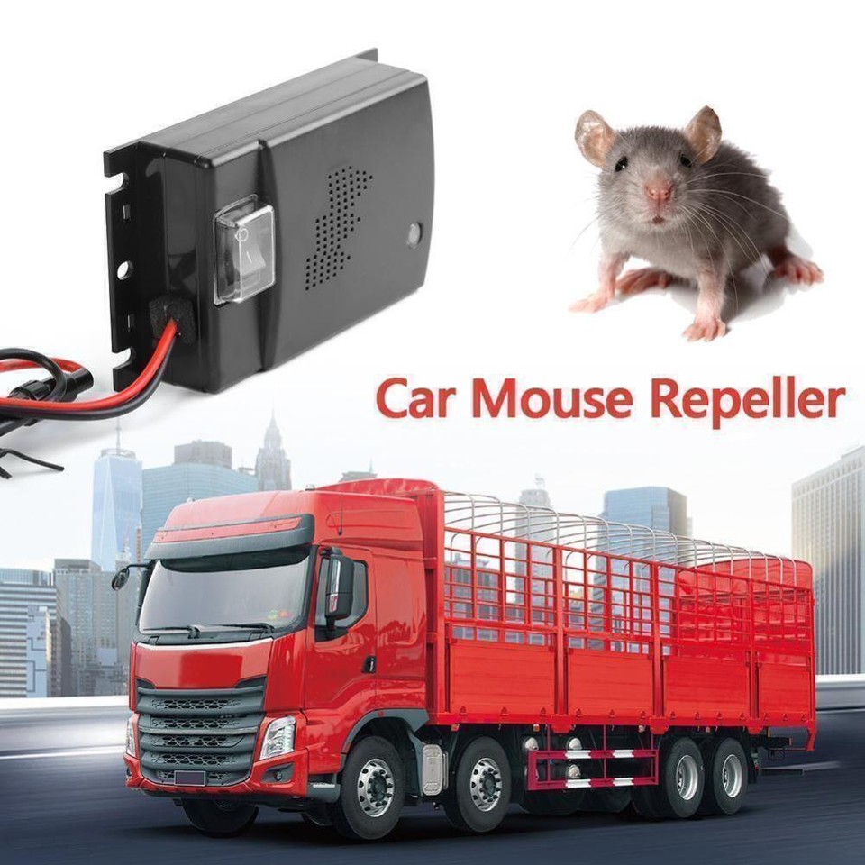 12V Ultrasonic Rat Mouse Repeller 1-4PS Auto Car Rodent Pest Deterrent ...