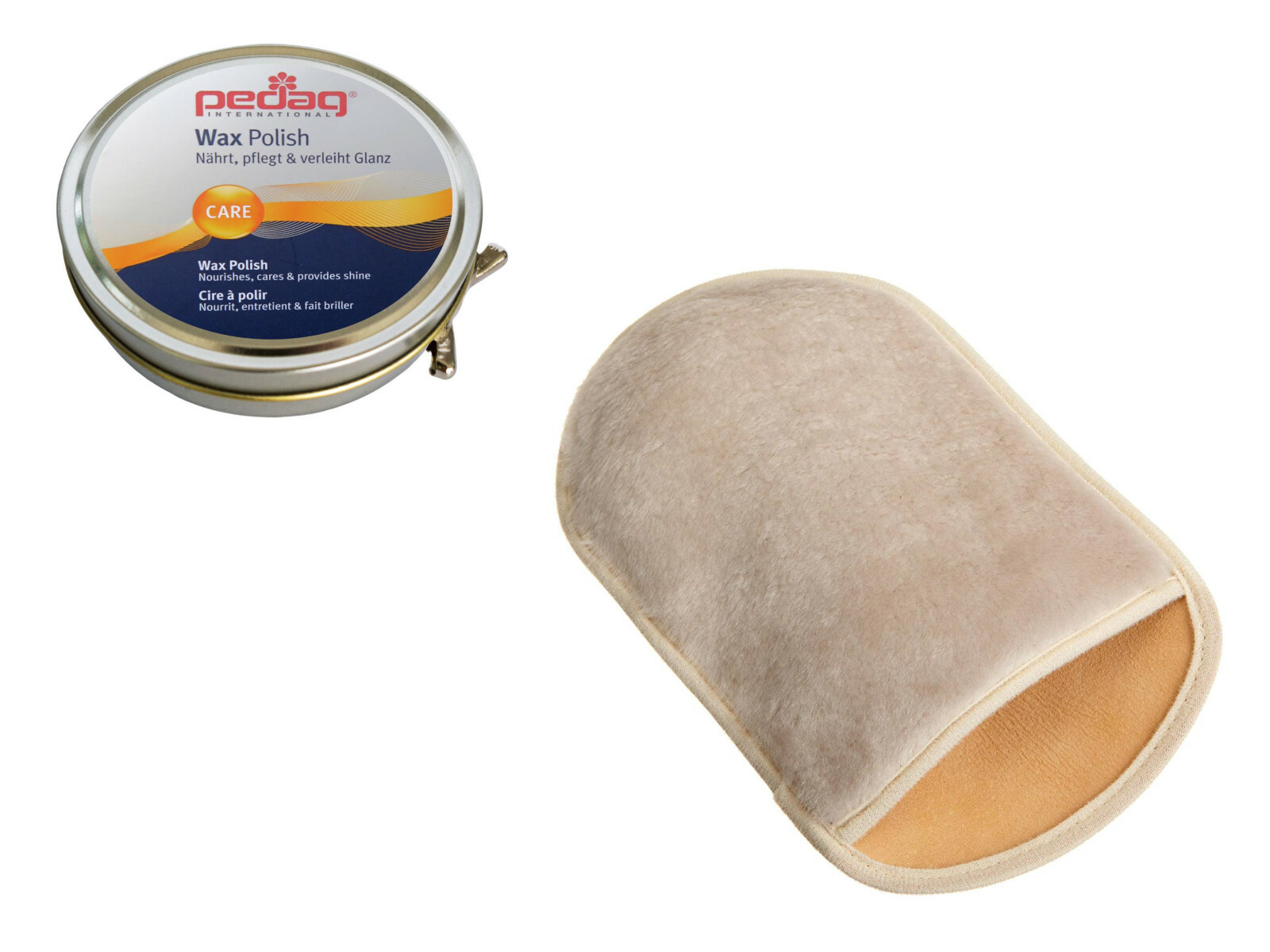 Pedag Special Wax Polish kit for leather shoes, includes premium ...