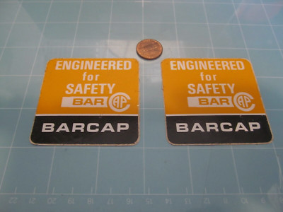 X2 SMALL VINTAGE BARCAP STICKER DECAL ORIGINAL OLD STOCK RACING | eBay