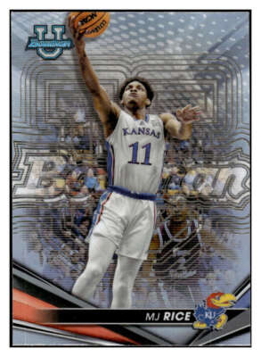 MJ RICE RC 2023 Bowman University Best Refractor #48 ROOKIE NBA NCAA ID ...