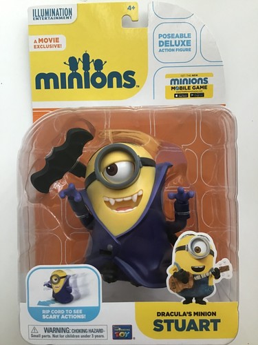 DESPICABLE ME MINION DELUXE ACTION FIG Halloween Moving poseable ...