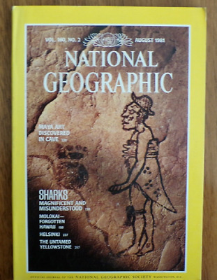 NATIONAL GEOGRAPHIC MAGAZINE AUGUST 1981 SHARKS MOLOKAI HELSINKI | eBay
