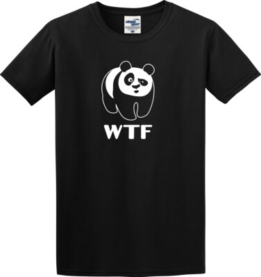 WTF Panda Funny Unisex T-Shirt (S-5X) | eBay