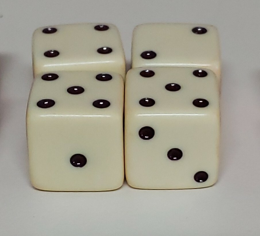 Vintage Ultra Rare Dice Red Pink White Black 12 | eBay
