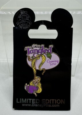 Disney Tangled Opening Day Cast Member Dangle Pin LE 1000 Rare HTF | eBay