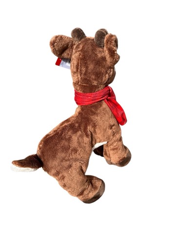 Dan Dee Rudolph the Red-Nosed Reindeer Musical Animated Plush Scarf ...