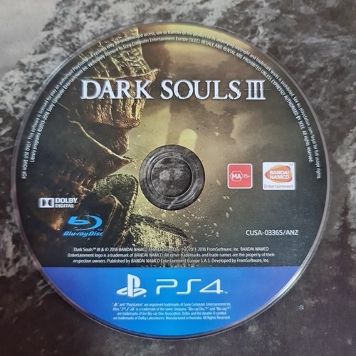 Dark Souls III (PlayStation 4 PS4 Game, PAL, Disc Only) Free Postage 📮 ...