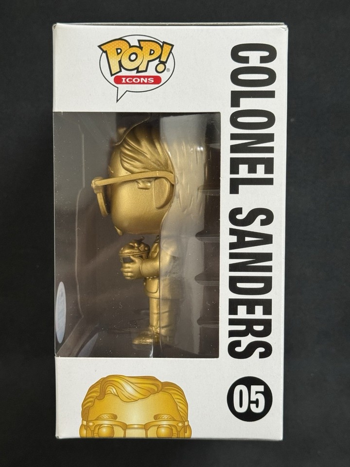 Funko Pop! Icons 05 - KFC - Colonel Sanders Funko Shop Exclusive (Gold ...