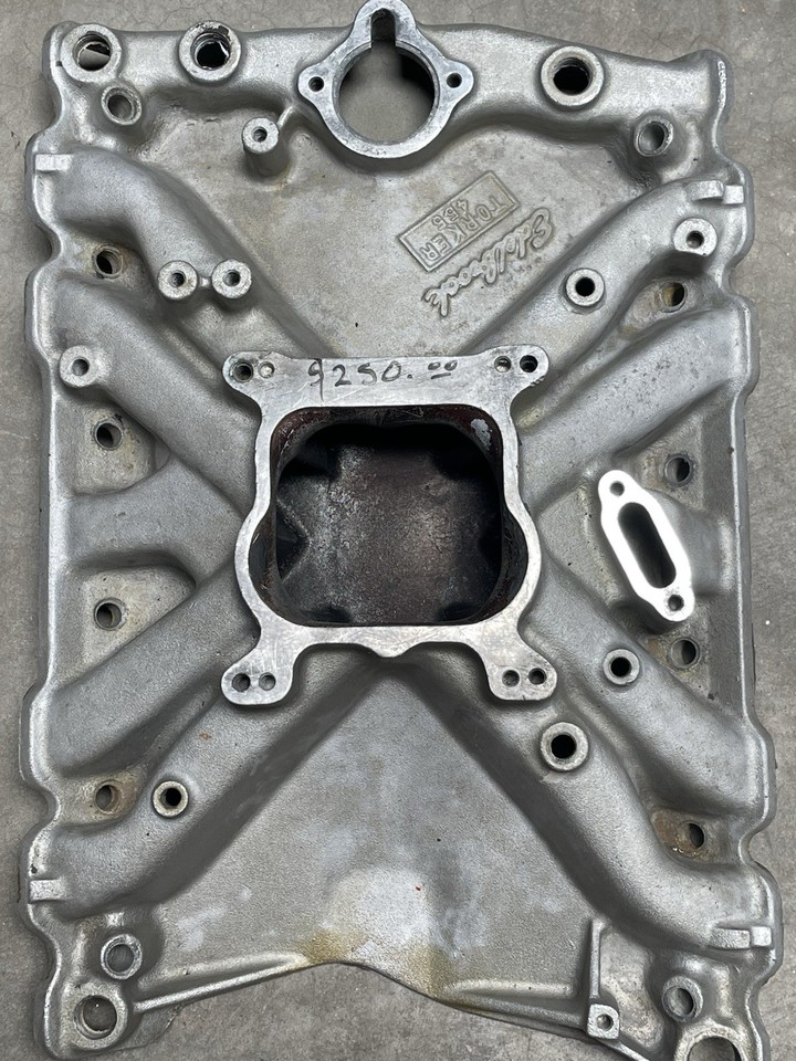 Olds 455 Edelbrock 2730 Torker Aluminum Intake Manifold Oldsmobile 400 ...