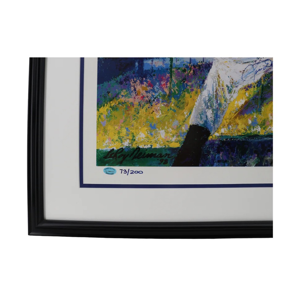 Joe DiMaggio New York Yankees Autographed Nieman 19x24 Litho DiMaggio ...