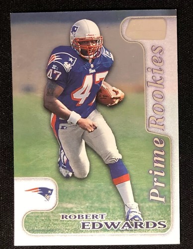 1998 Topps Stadium Club Football Robert Edwards Patriots Prime Rookies ...