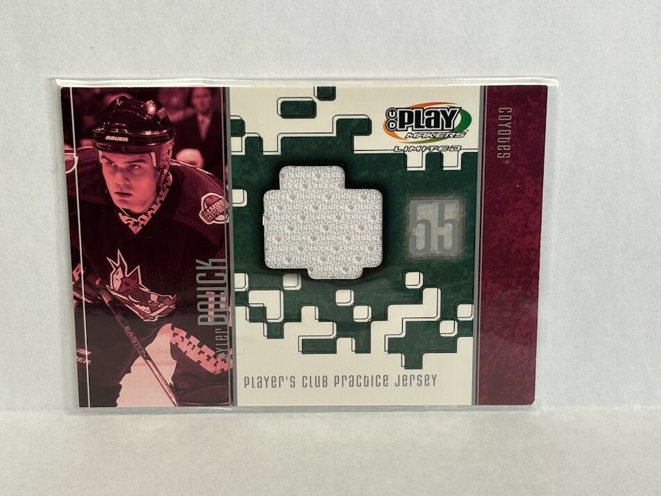 Tyler Bouck 2001-02 Upper Deck Play Makers Limited Practice Jersey ...