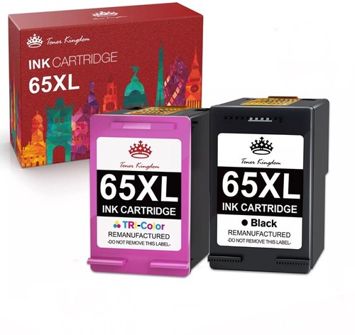 65 XL 65XL Ink Cartridge Set Black Tri Color For HP Deskjet 2600 2652 ...