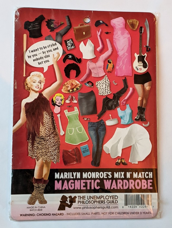 Marilyn Monroe Some Like it Haute Fridge Magnet Set Dress Up Wardrobe ...
