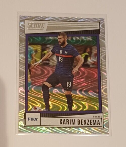 Carte Card Parallel n°75 Karim BENZEMA France PANINI SCORE FIFA SOCCER ...