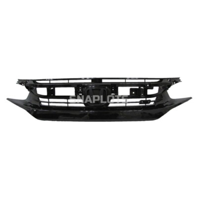 New Grille Plastic Black Front Fits Honda Civic 2017-20 Coupe Sedan ...