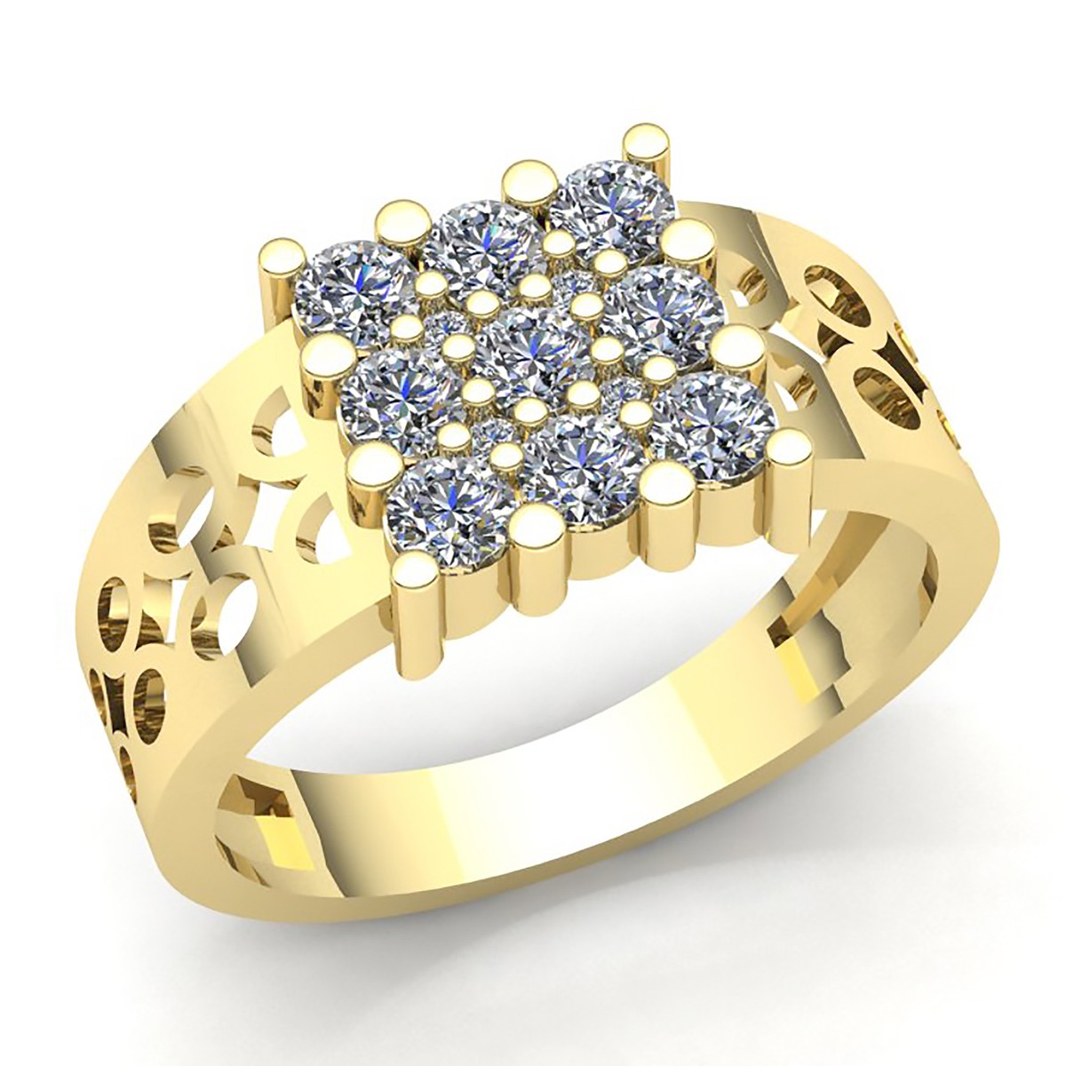 Gold Diamond Rings For Women With Price