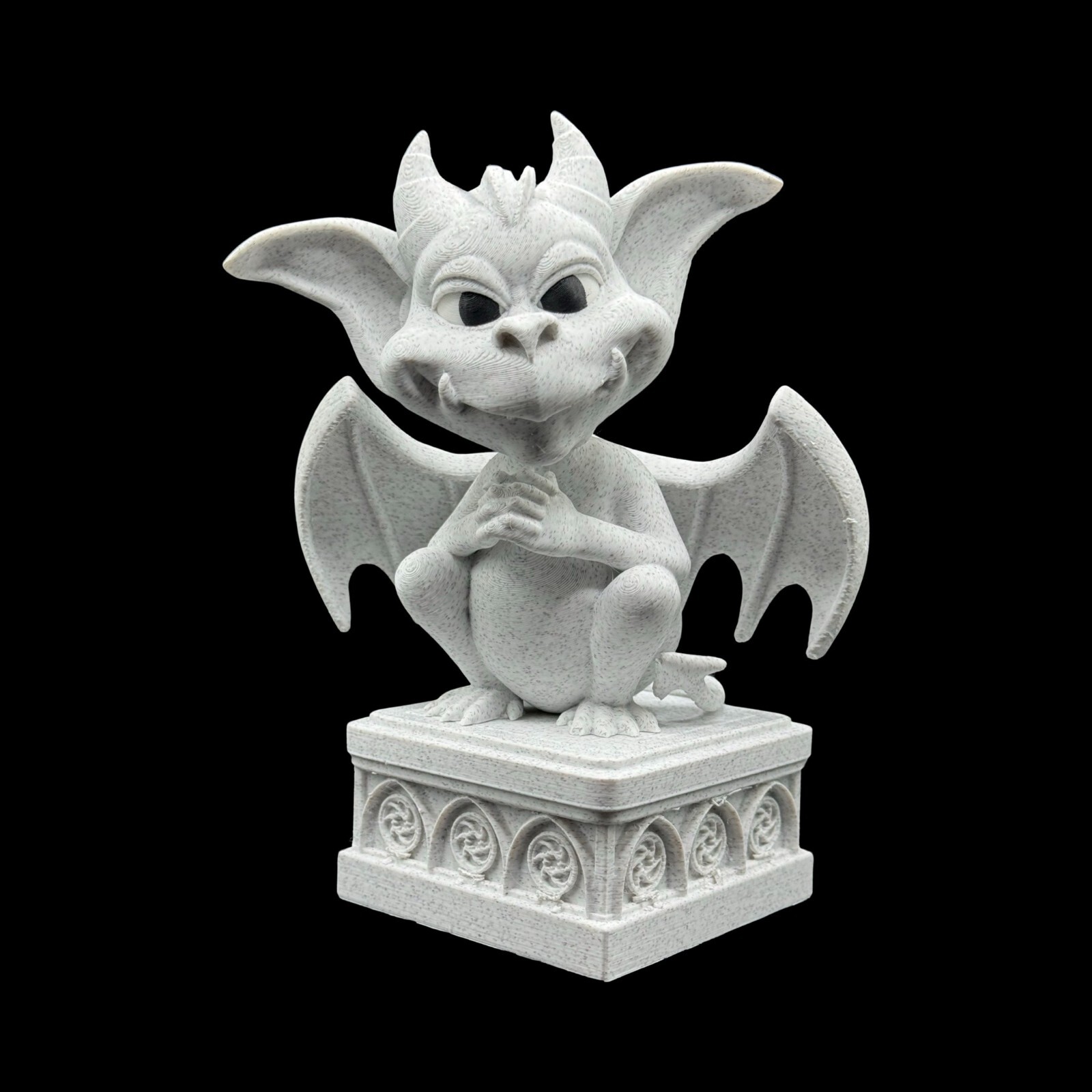 UNPAINTED Cute Gargoyle Imp Statue 3D Printed Model Kit 6" Tall (1-24 ...