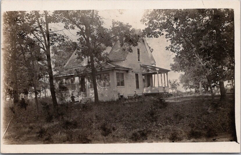 Vintage Real Photo RPPC Postcard House View, Marked "Manly, Iowa ...