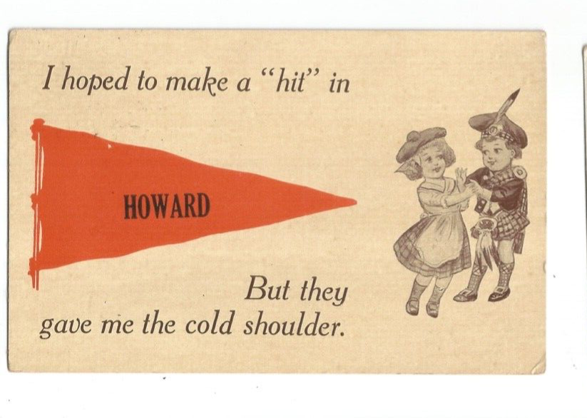 PENNANT POSTCARD PM HOWARD KANSAS 1913 SCOTTISH CHILDREN TO KANSAS ...