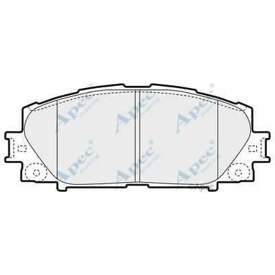 Brake Pads Set Front PAD1598 Apec 0446512640 0446552180 0446552200 ...