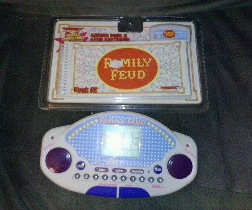 Vtg Lot Tiger 1997 Family Fued Handheld Game & NIB vol 2 cartridge with ...