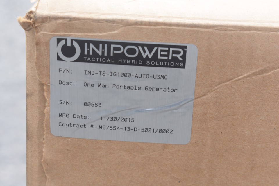 InI Power IG1000-ICMF IntelliGEN INI-TS-IG 1000-Auto-USMC Generator | eBay