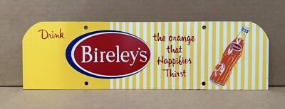 Vintage Bireleys Soda Sign Orange Bottle Cap Pop Soft Drink | eBay