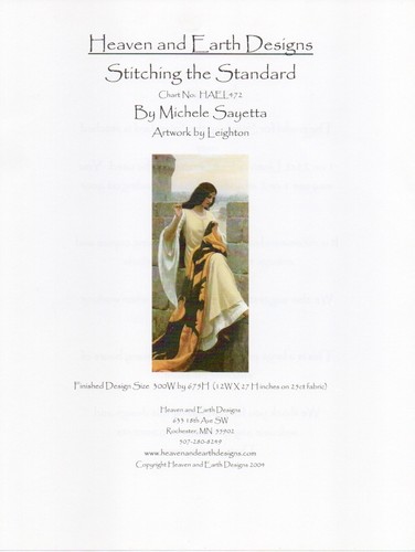 Stitching The Standard by Heaven and Earth Designs Artwork by Leighton ...