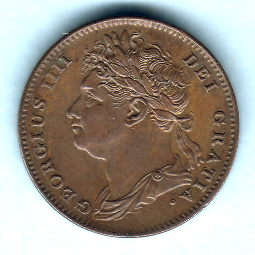 Great Britain. 1825 George 1111 - Farthing.. aU-UNC - Much Lustre | eBay