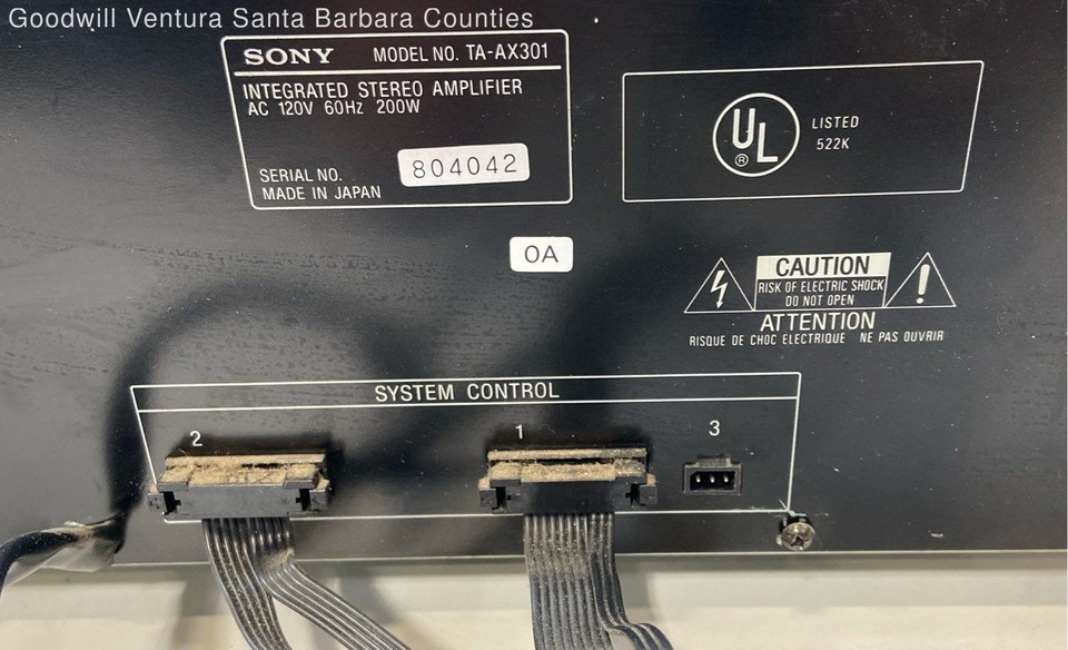 Sony Acoustic Controlled Amplifier AX301 | eBay