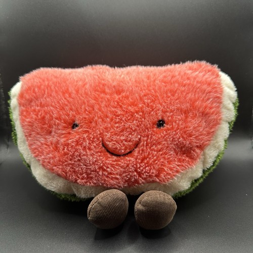 Jellycat Amuseable Watermelon Medium Plush Fruit Pink Green With Old ...