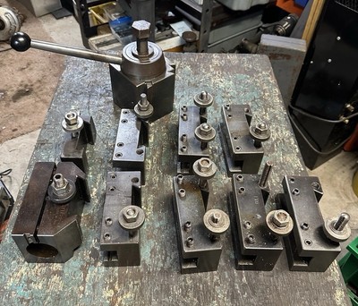 Aloris DA Quick Change Tool Post 17-48” Metal Lathe Holder Set ...