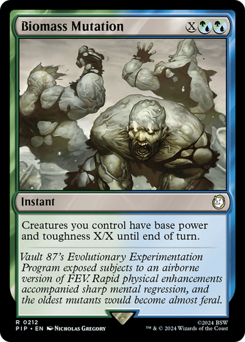 Biomass Mutation #212 | Near Mint | Fallout Magic MTG | eBay
