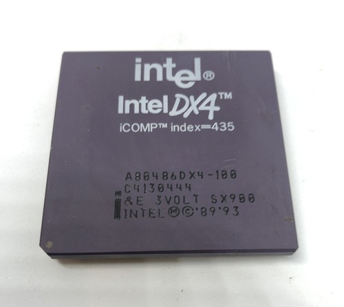 Intel 486 DX4 100MHZ A80486DX4 SX900 SK051 SK096 i486 CPU Processor 3V ...