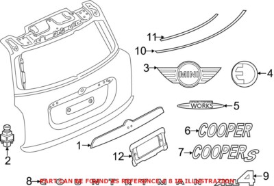 Genuine OEM Hatch Emblem for Mini 51147421909 | eBay