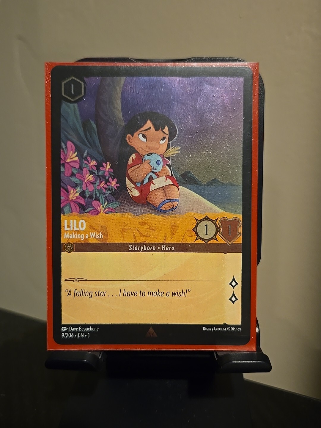 Lilo - Making A Wish 9/204 Cold Foil Rare The First Chapter Disney ...