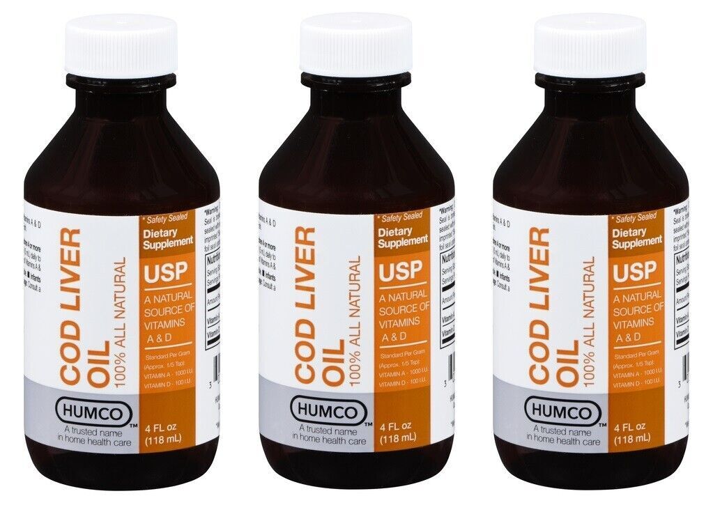 Humco Cod Liver Oil 4 Oz X 3 Packs | eBay